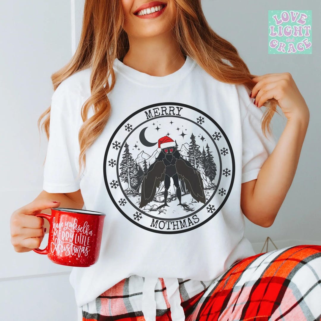 Mothman Shirt Christmas Mothman Shirts Christmas Tshirts Ugly Christmas ...
