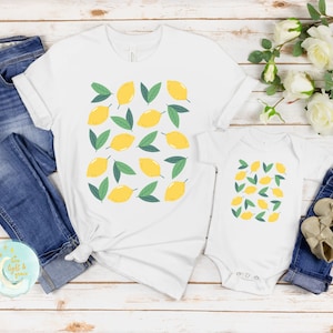 Citrus Print Baby Lemons Print Girls Bodysuit Cottagecore Baby Kids ...