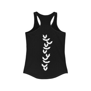Halloween Tank Top Bats Back Print Witchy Shirts Gothic Tank Tops Goth ...