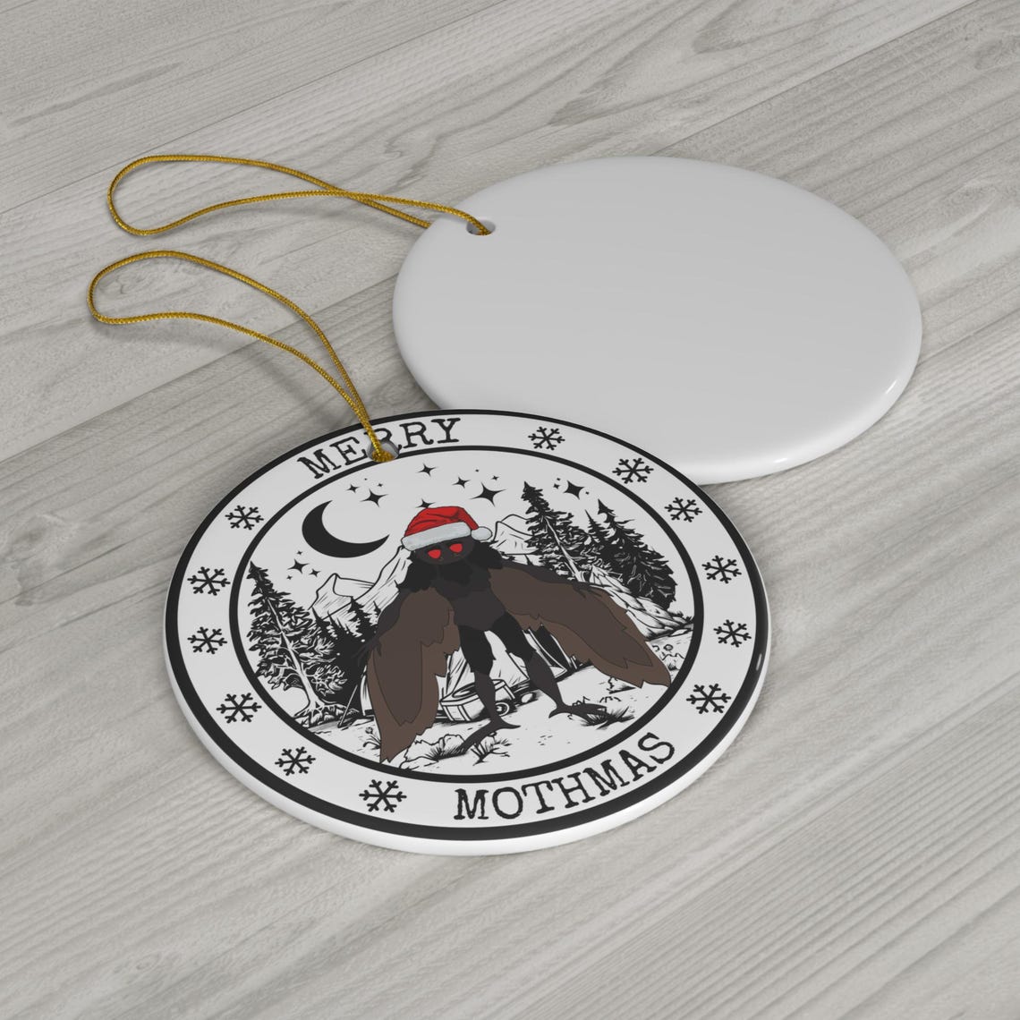 Mothman Christmas Ornament Mothman Ornaments Christmas Ornaments ...