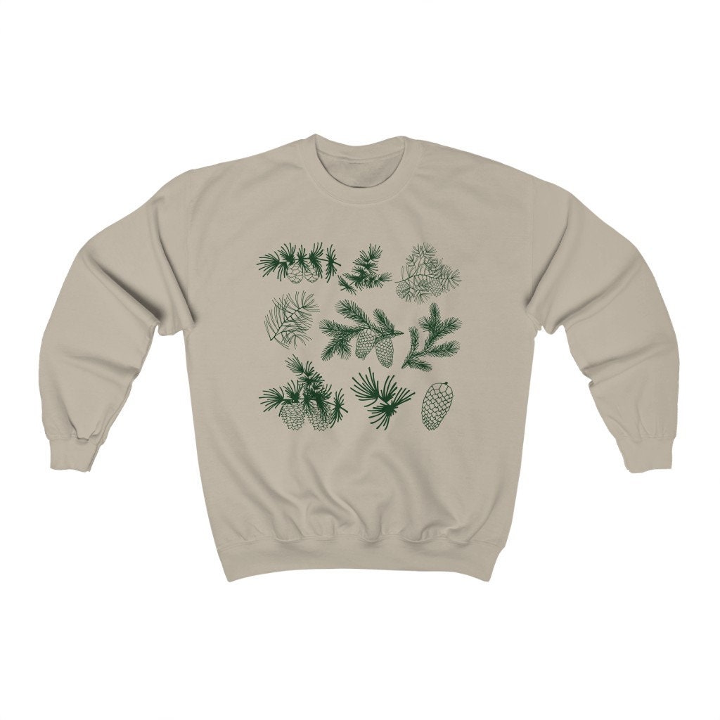 Pine Cones Sweatshirt Fall Sweater Christmas Pullover Trees | Etsy