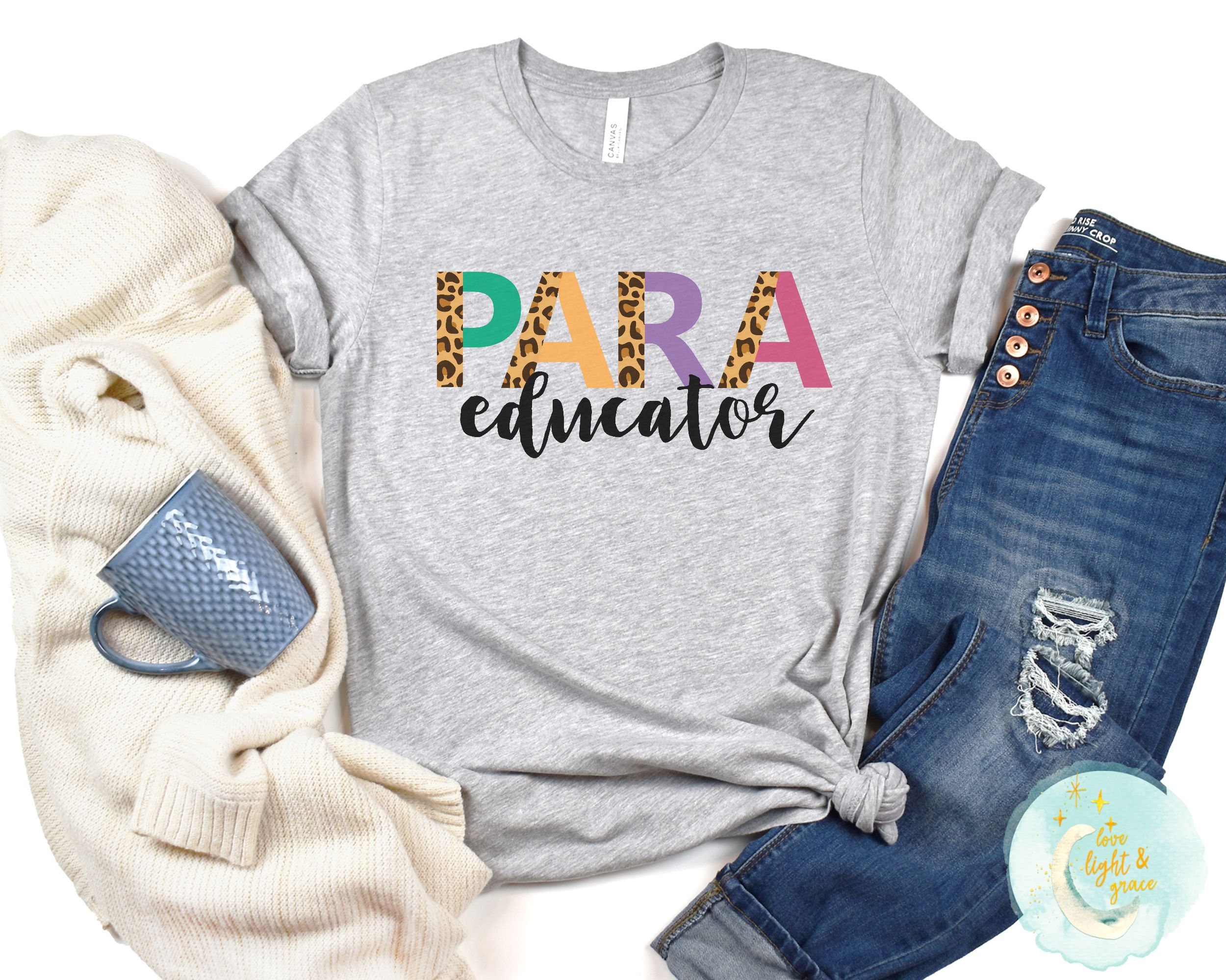 Para Educator Shirts Paraeducator Gift Paraprofessional | Etsy