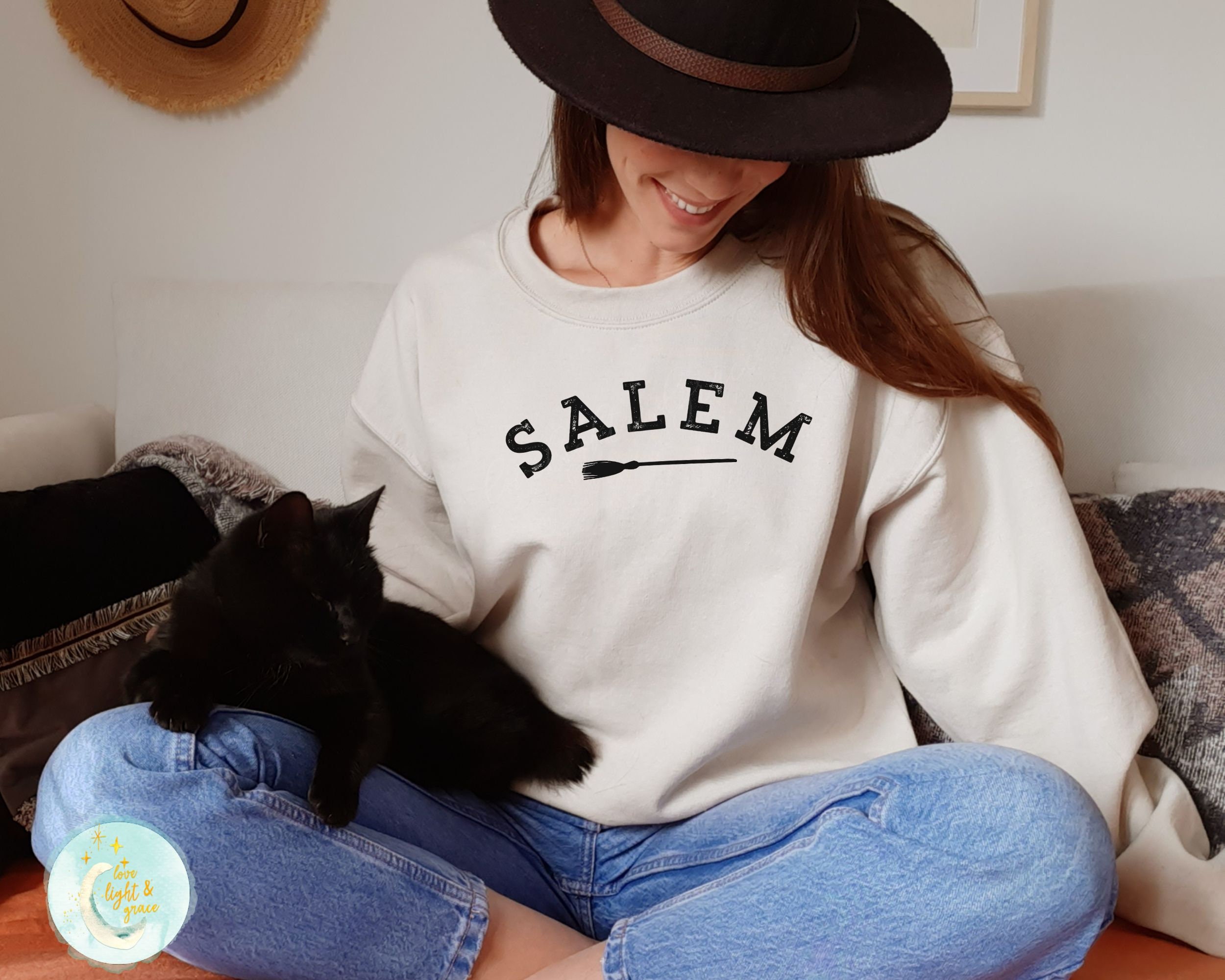 Salem Sweatshirt Souvenir Shirt Fall Vacation Shirt Witchy | Etsy