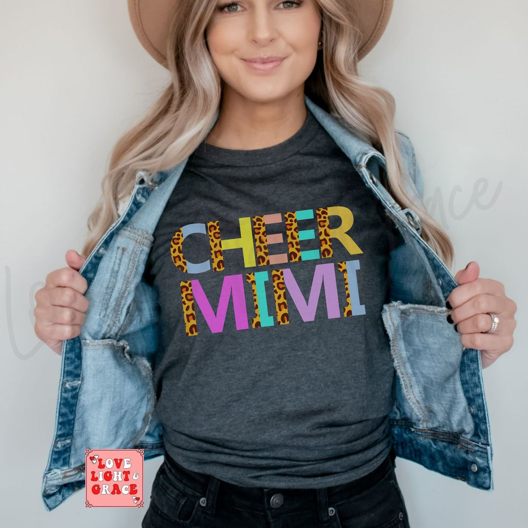 CUSTOM Cheer Mimi Shirts Cheer Tshirt Gift for Grandma Cheerleader Moms ...