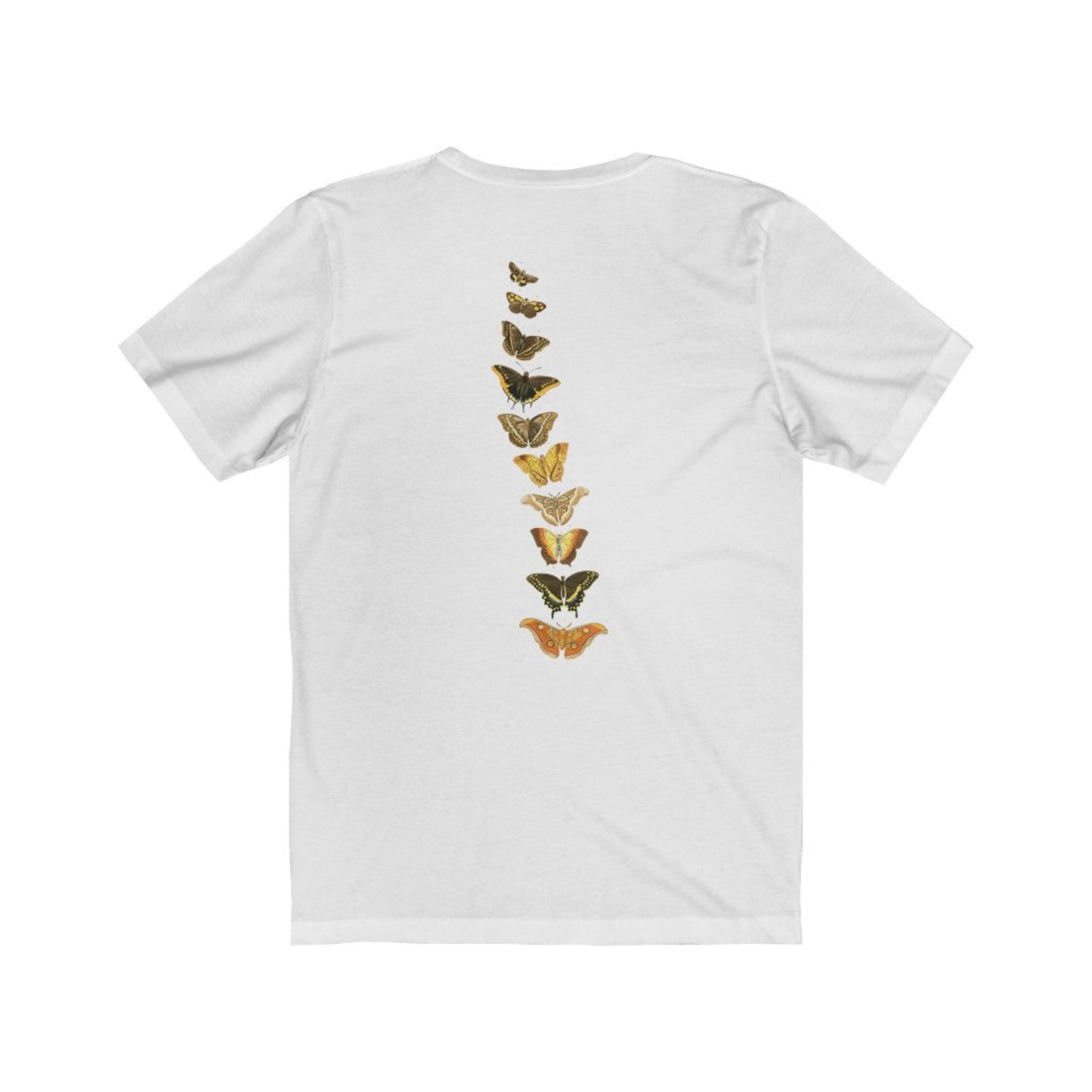 Butterfly Shirt BACK PRINT Spine Print Graphic Tee Cottage - Etsy