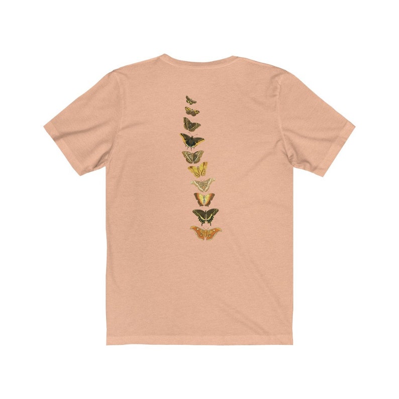 Butterfly Shirt BACK PRINT Spine Print Graphic Tee Cottage - Etsy