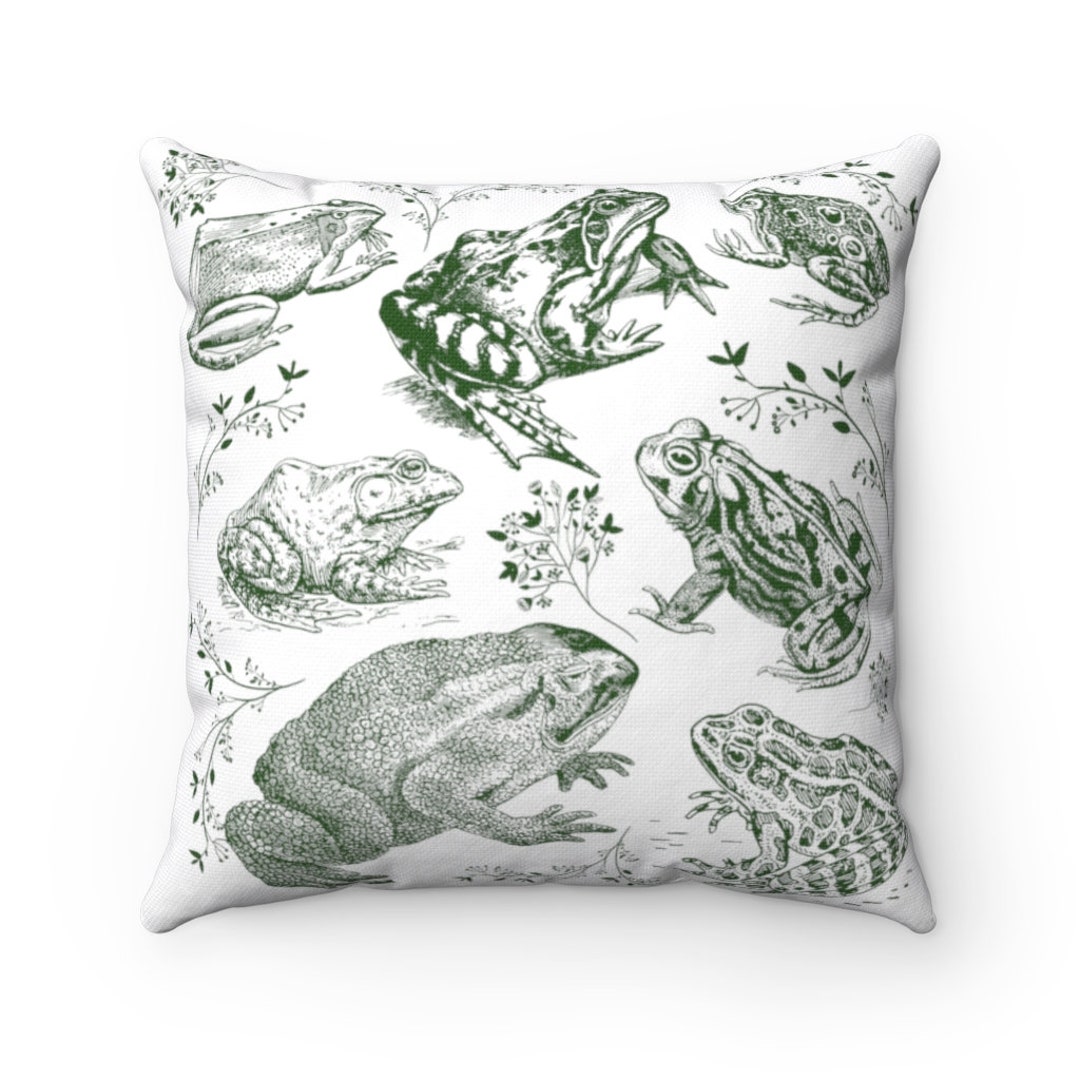 Cottagecore Home Decor Cottage Core Pillow Frog Toad Mori Kei Fairycore ...