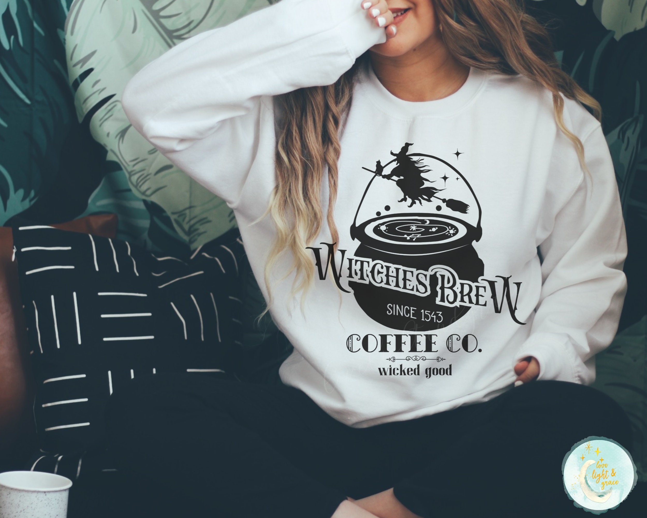 Witches Brew Sweatshirt Coffee Shirt Coffee Co Halloween | Etsy