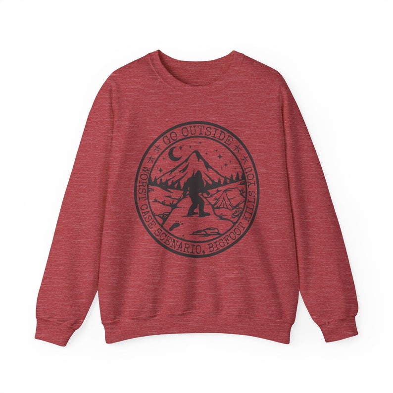 Worst Case Scenario Bigfoot Sweatshirt Camping Shirt Trendy Cryptids ...