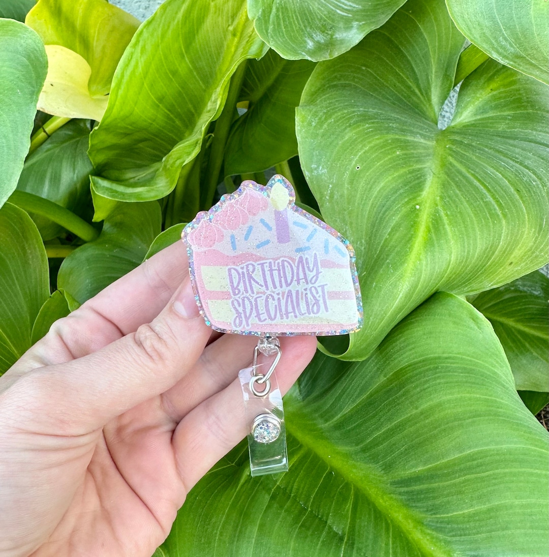 Birthday Cake Badge Reel,labor and Delivery Badge Reel, Postpartum ...