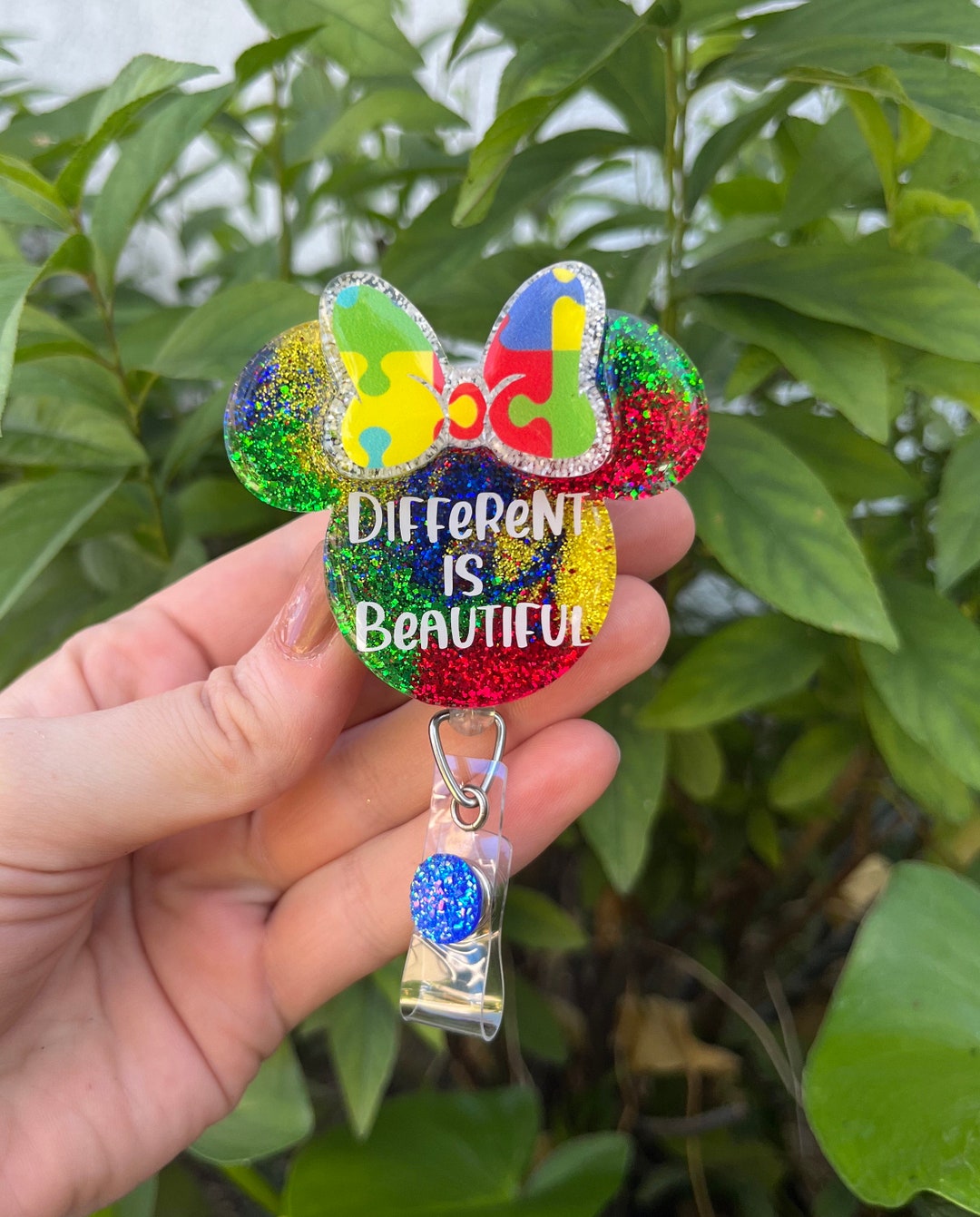 Autism Awareness Badge Reel, Neurodiversity Badge Reel Nurse, Autism ...