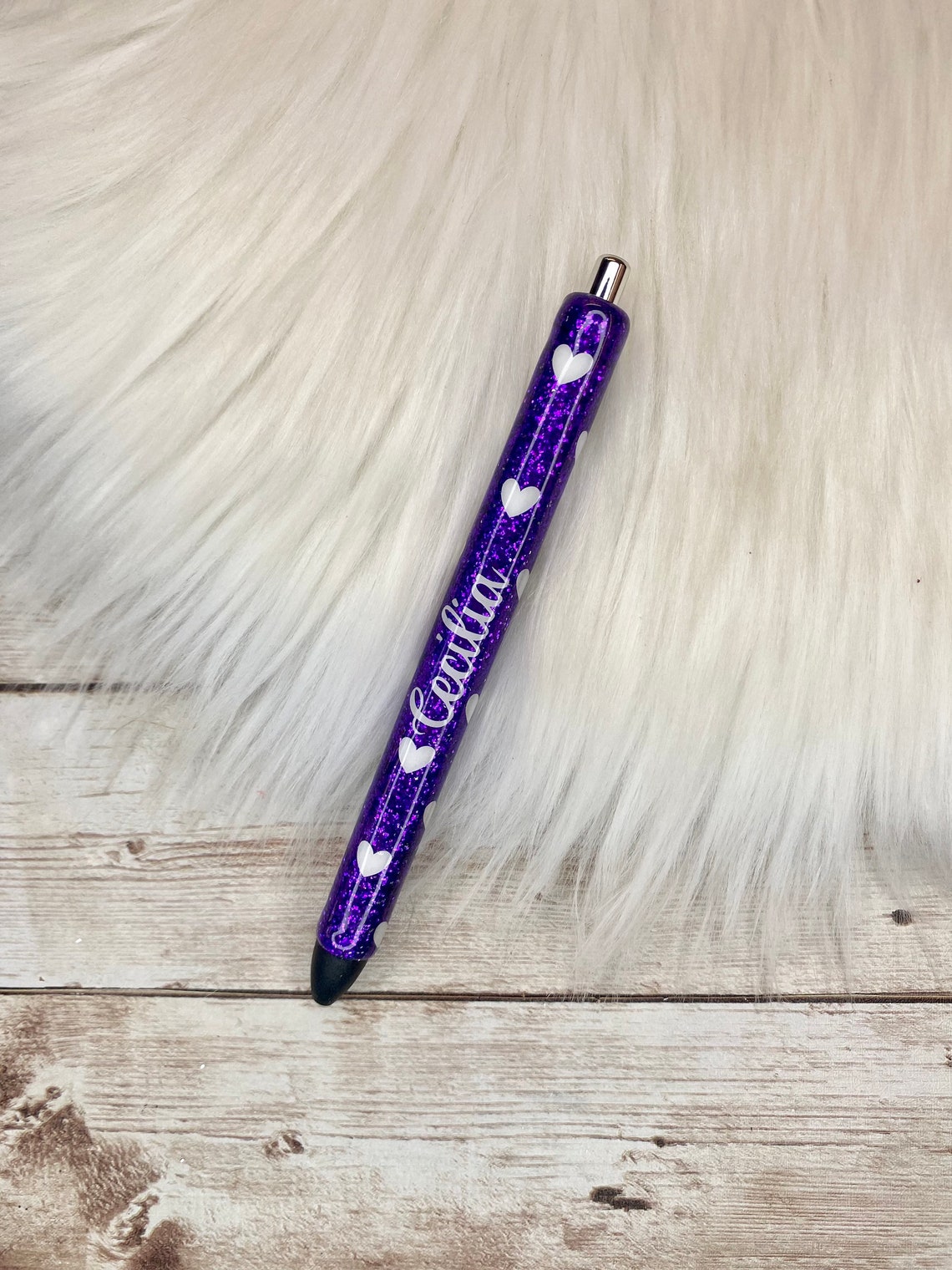 Heart Custom Papermate Inkjoy Pen Glitter Pen Custom Glitter - Etsy