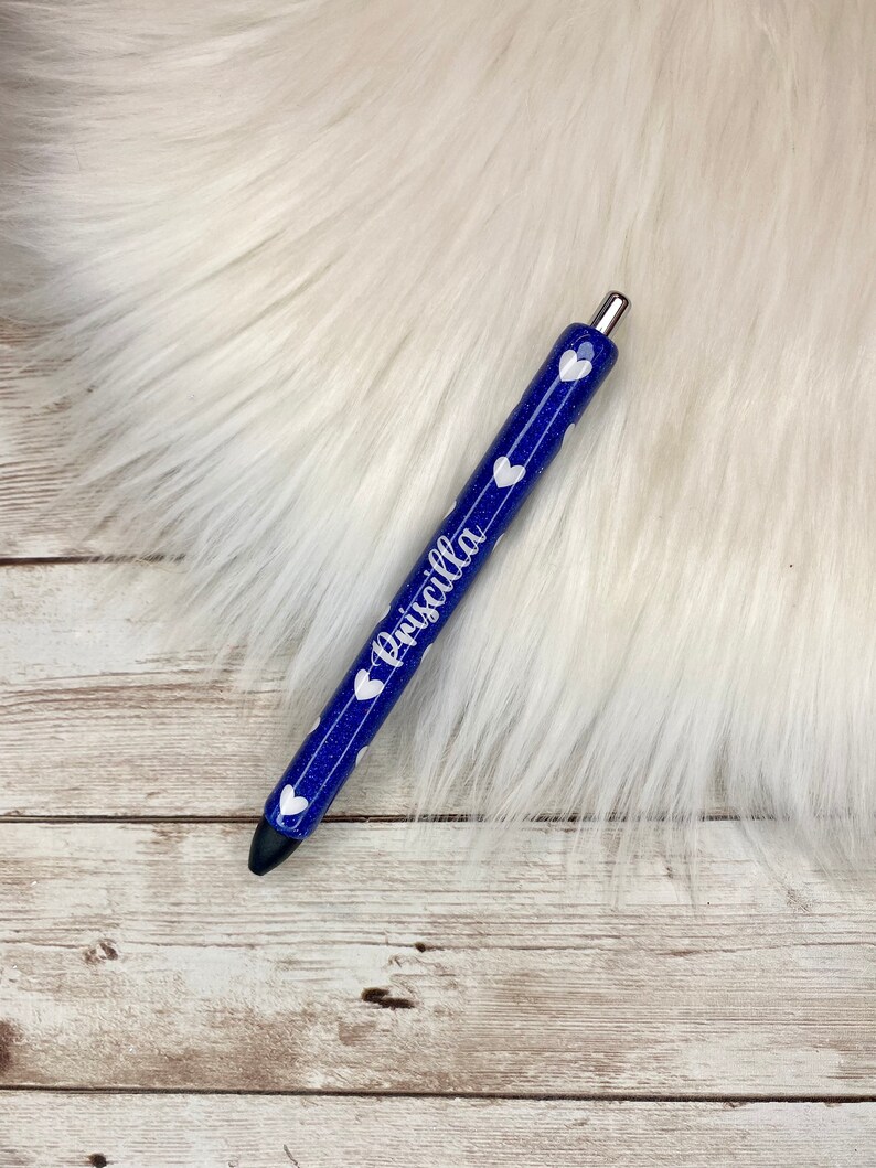 Heart Custom Papermate Inkjoy Pen Glitter Pen Custom Glitter - Etsy
