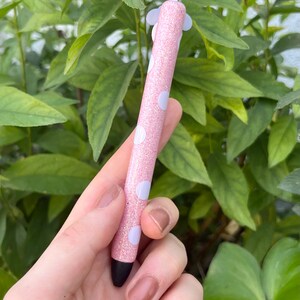 Pink Mouse Glitter Pen, Glitter Pen Custom, Glitter Pen Epoxy, Glitter ...