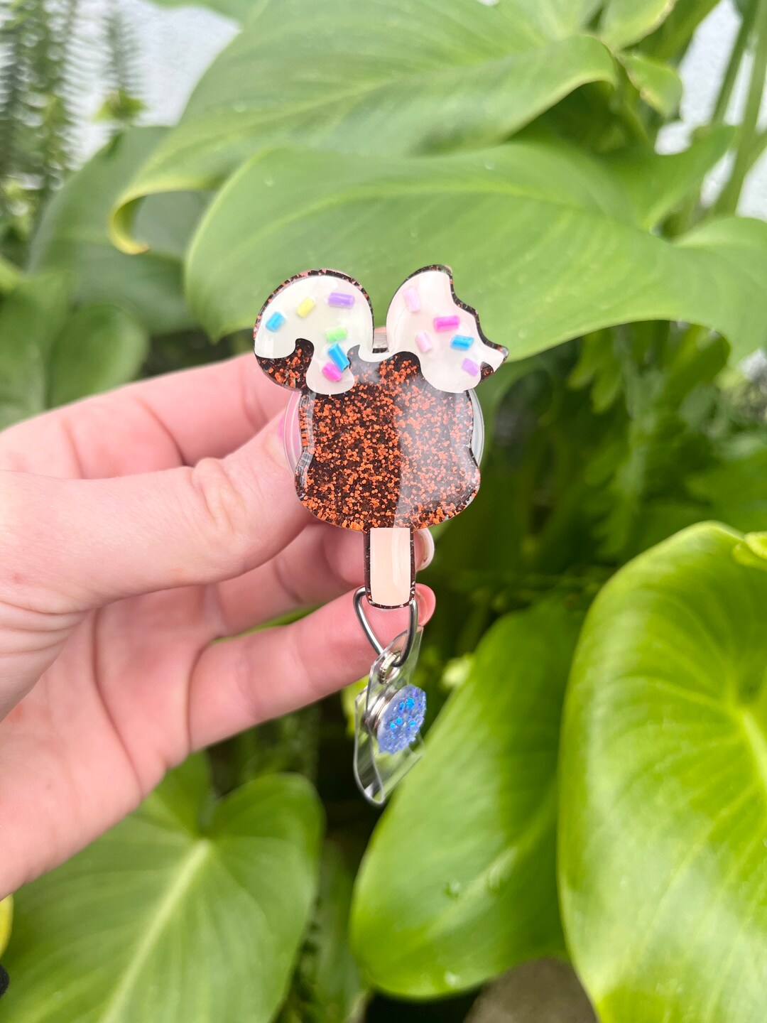 Mouse Shaped Chocolate Ice Cream With Sprinkles, Dessert Badge Reel ...