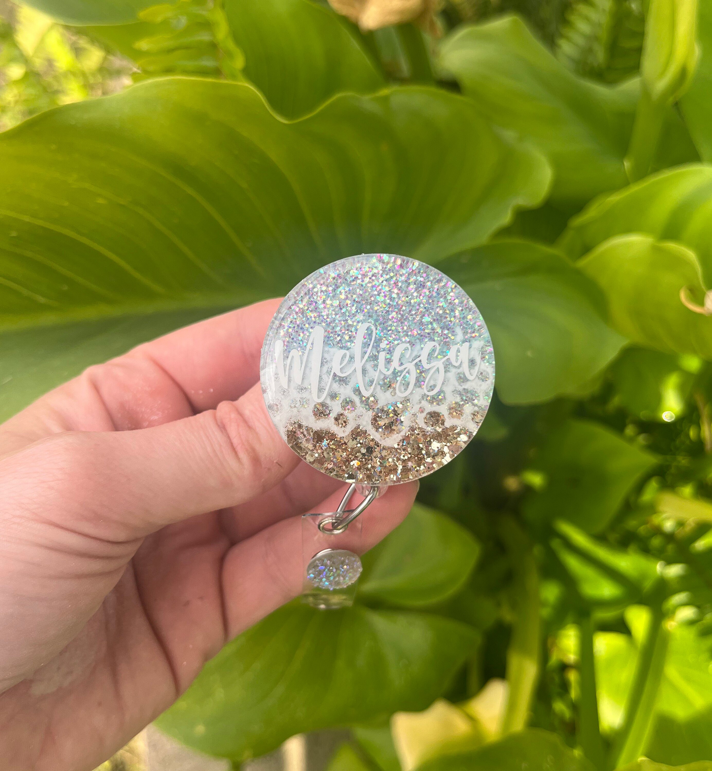 Beach Ocean Water Custom Badge Reel, Badge Reel Nurse, Badge Reel ...