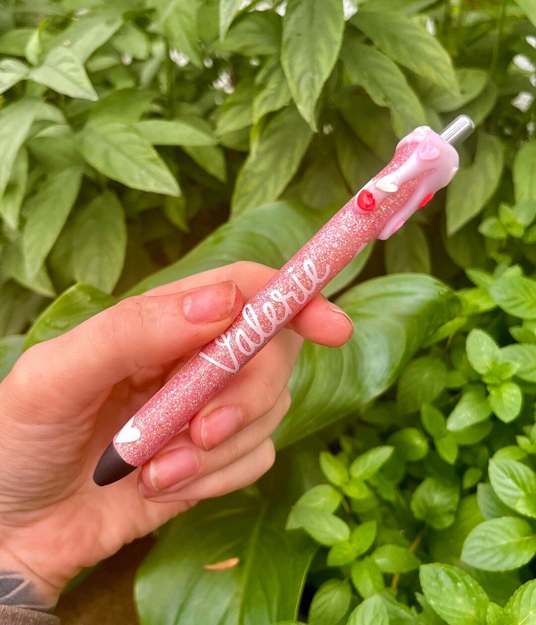 Valentines Day Glitter Pen, Glitter Pen Custom, Glitter Pen Epoxy ...