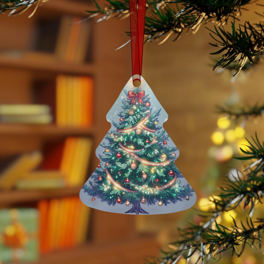 Enchanted Christmas Tree Ornament - Traditional Holiday Magic - Etsy