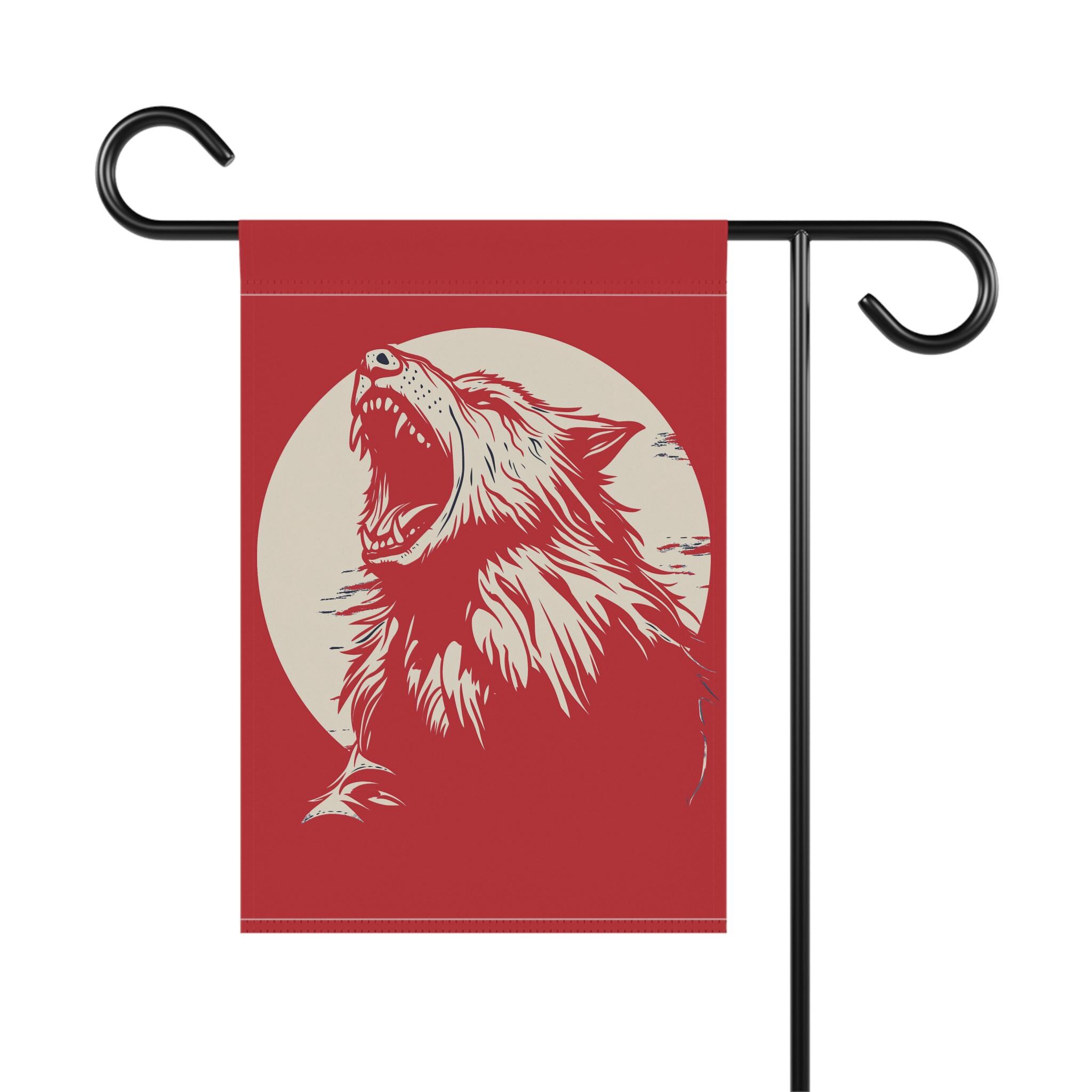 Welcome to the Fright Zone - Howling Wolf Halloween Garden Flag - Etsy