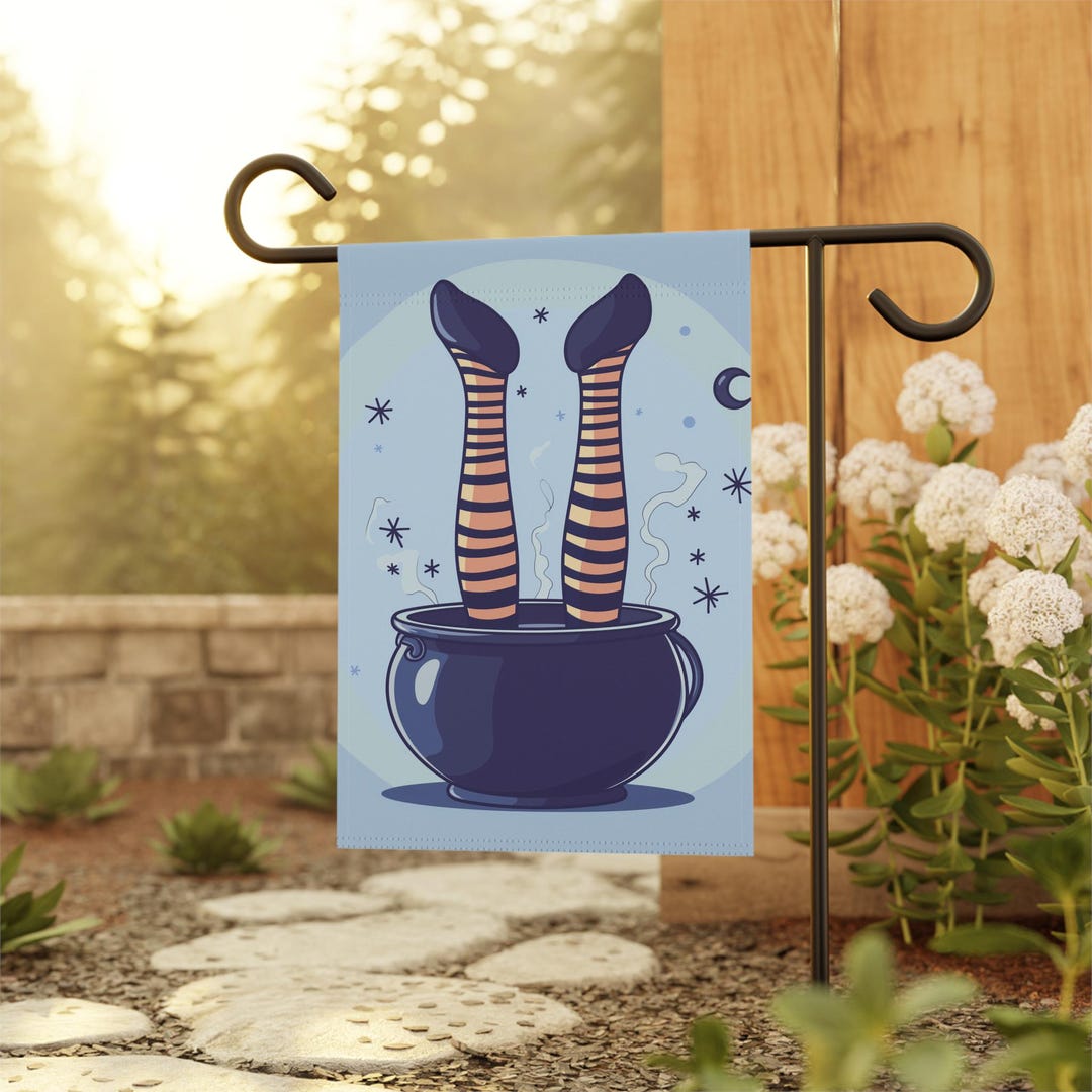 Witch's Cauldron Dive Garden Flag - Etsy