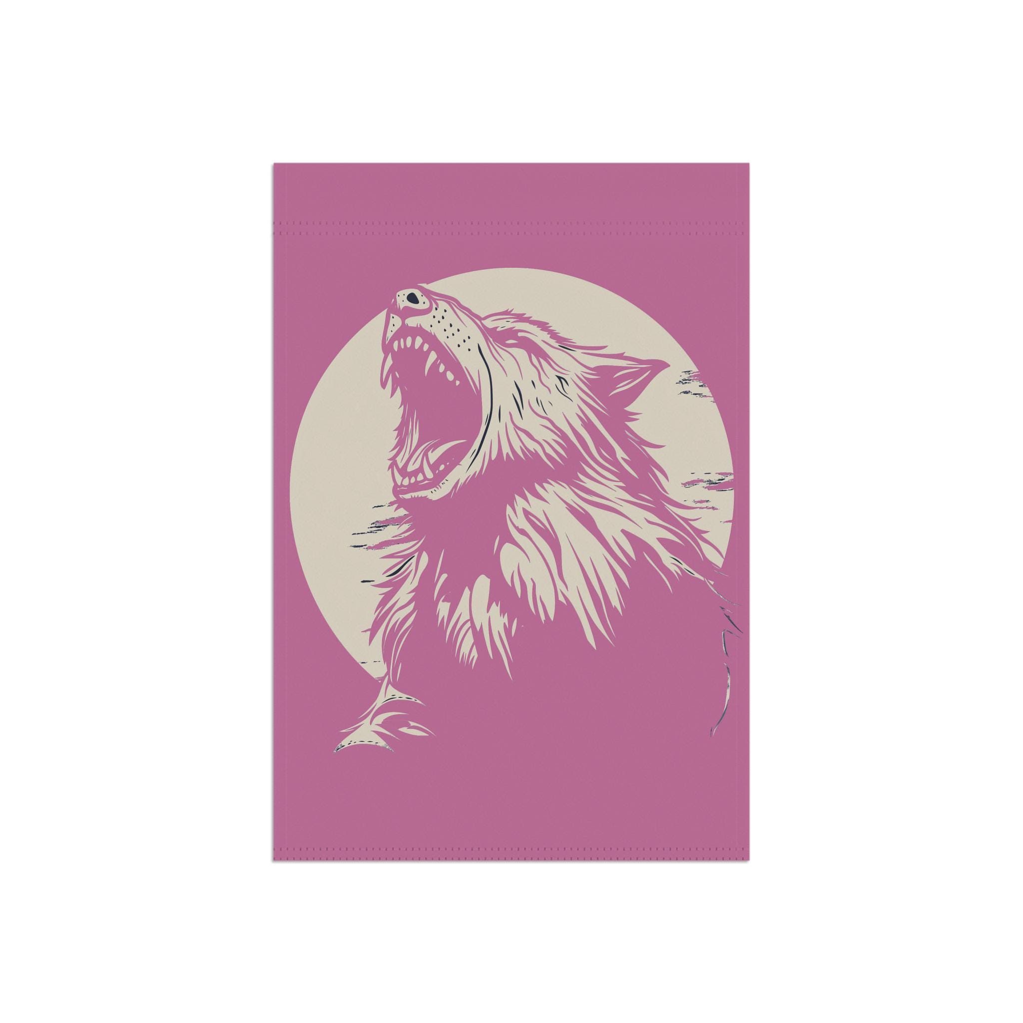 Welcome to the Fright Zone - Howling Wolf Halloween Garden Flag - Etsy