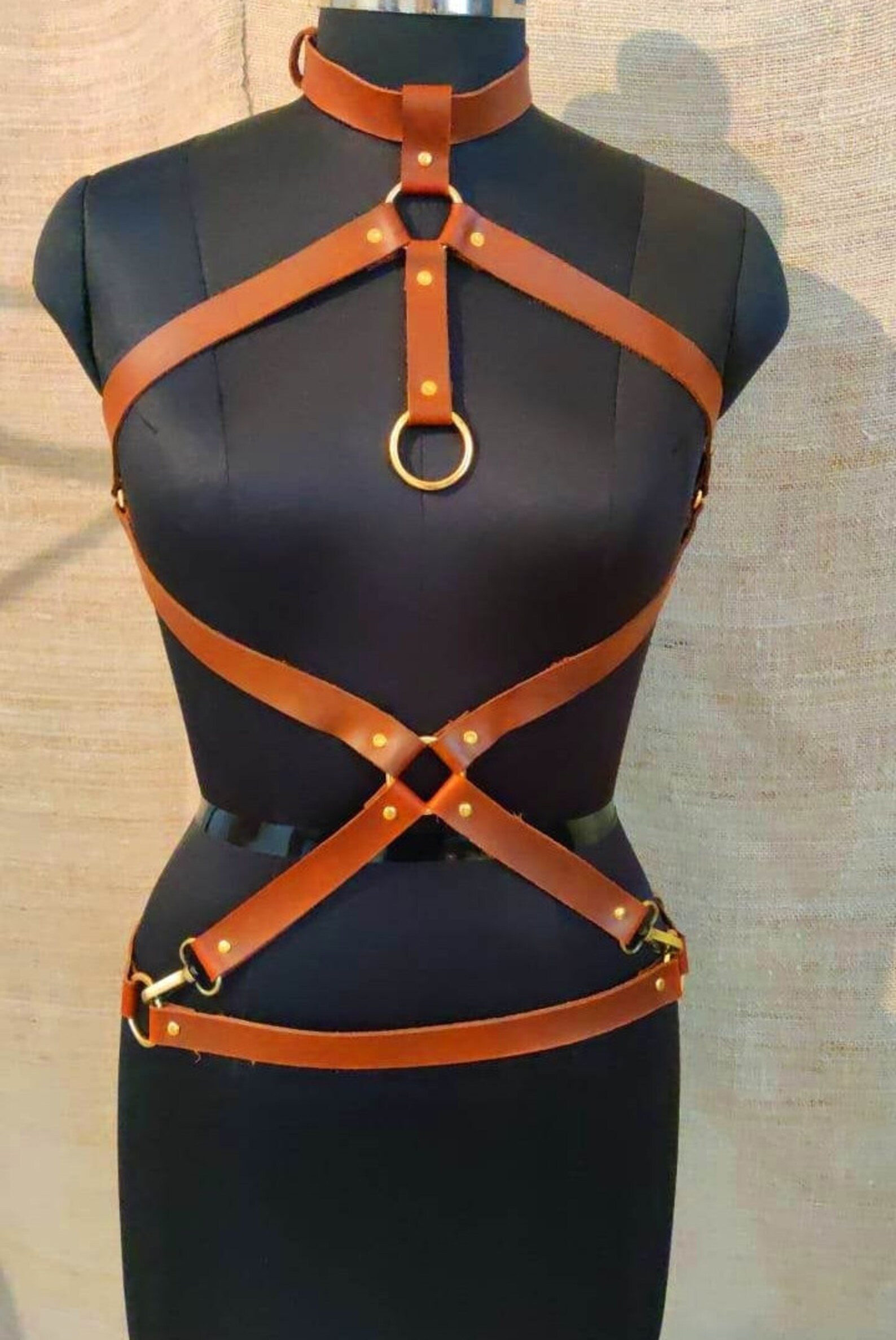 Premium Body Harness Bdsm Leather Harness Bondage Harness Etsy