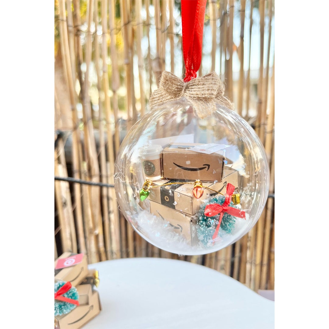 Amazon Christmas Ornament, Amazon Mini Packages, Amazon Ornament Gift ...