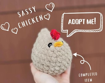 Chicken Plush, Hen Crochet Plush, Farmhouse Chick, Farmhouse Decor ...