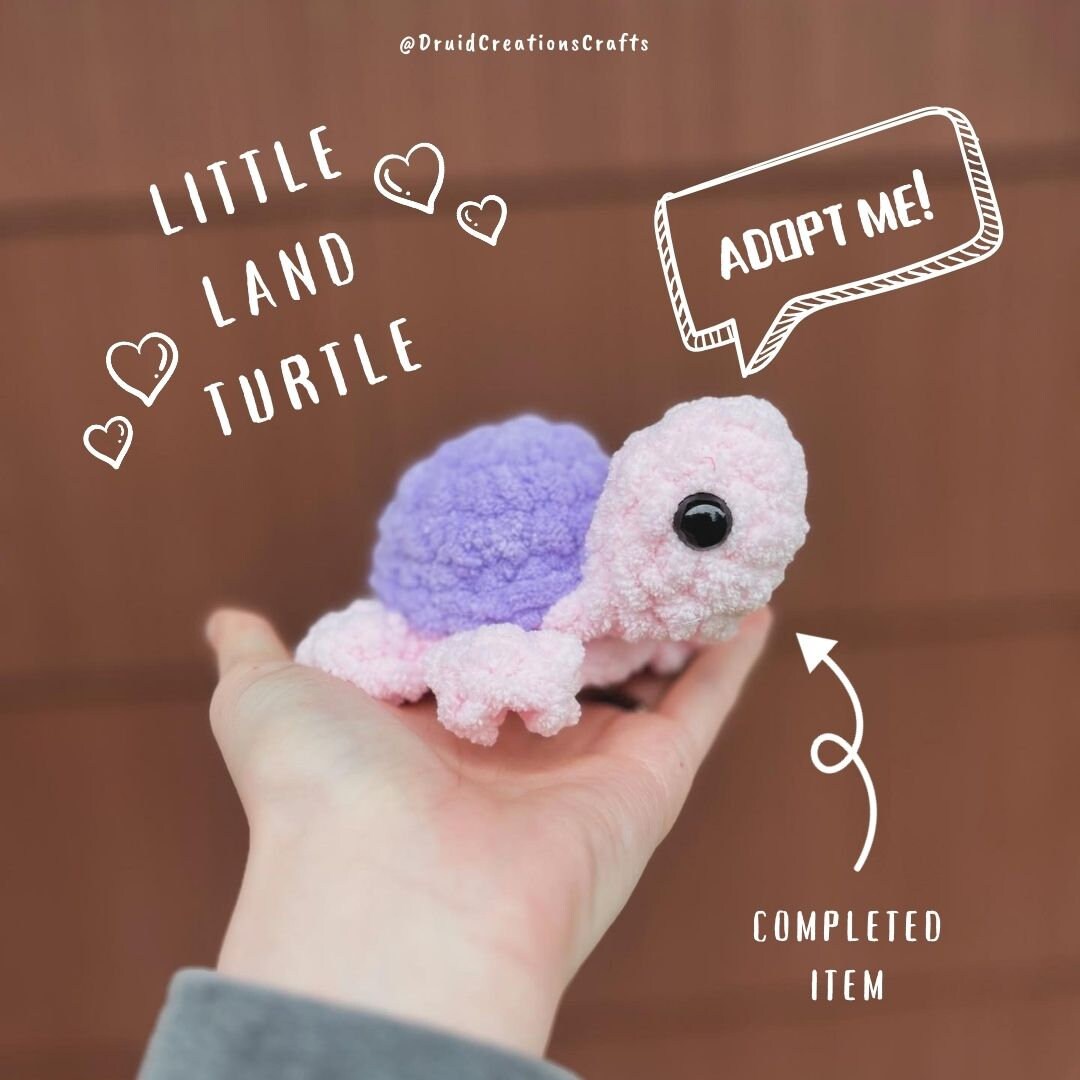 Little Land Turtle Plushie, Stuffed Animal, Ocean, Sea Creature - Etsy