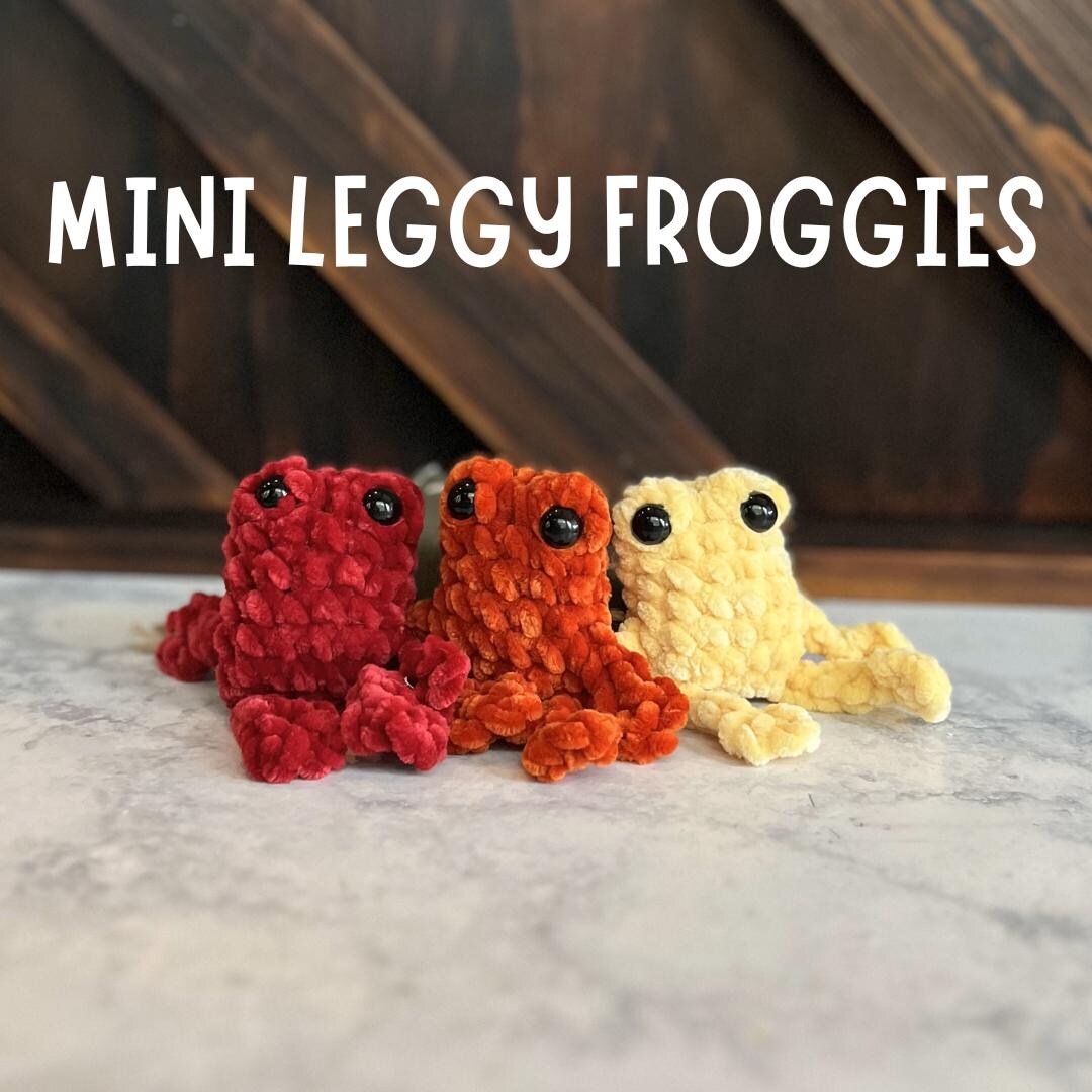 Tiny Long Leg Frog Plushie, Froggy, Stuffed Animal - Etsy