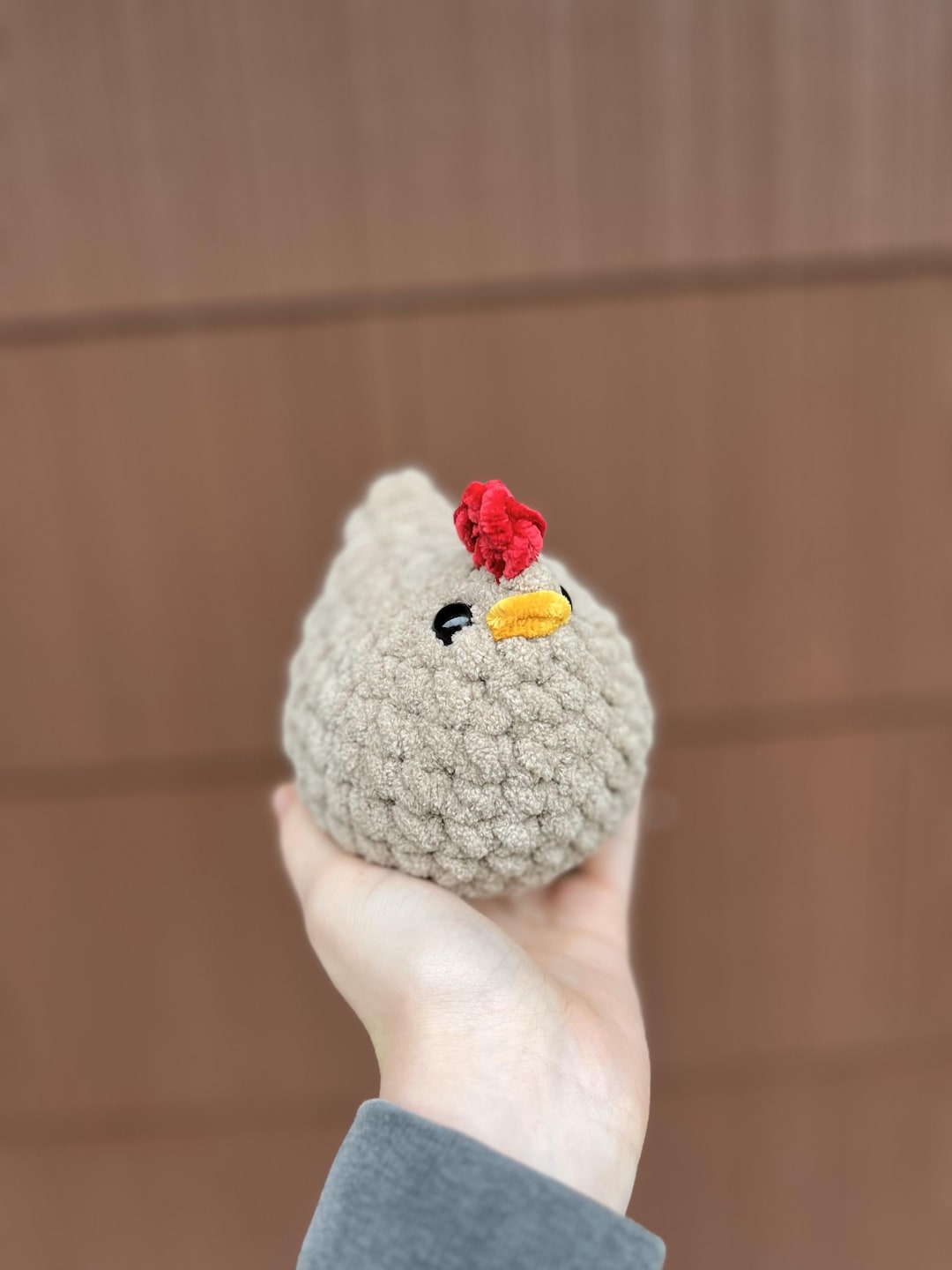 Crochet Chicken Plushie, Farm Animal, Barnyard, Stuffed Animal - Etsy