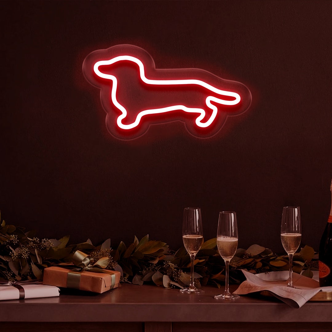 Dog LED Light, Dog Neon Sign, Neon Bar Sign Ustom Neon Sign Bedroom ...