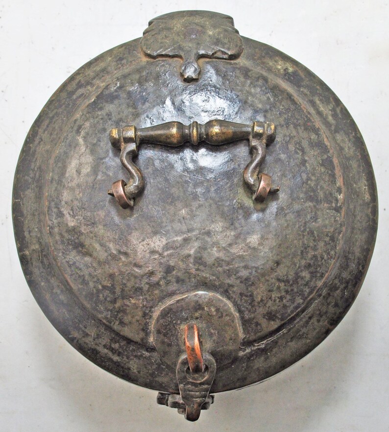 Antqiue Copper Round Chapati Bread Box Original Old Hand - Etsy