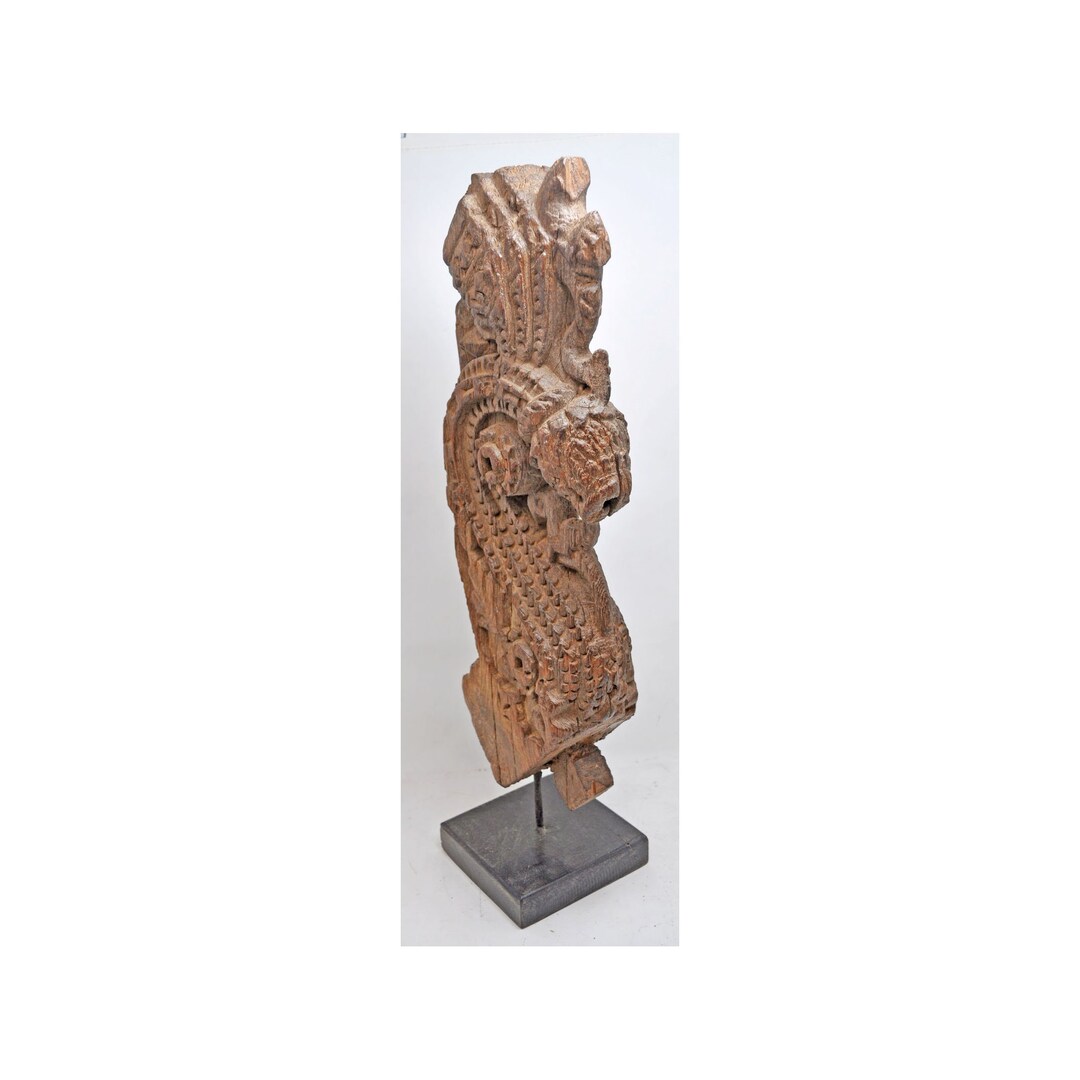 Antique Wooden Architectural Column Bracket Original Old Fine Hand ...