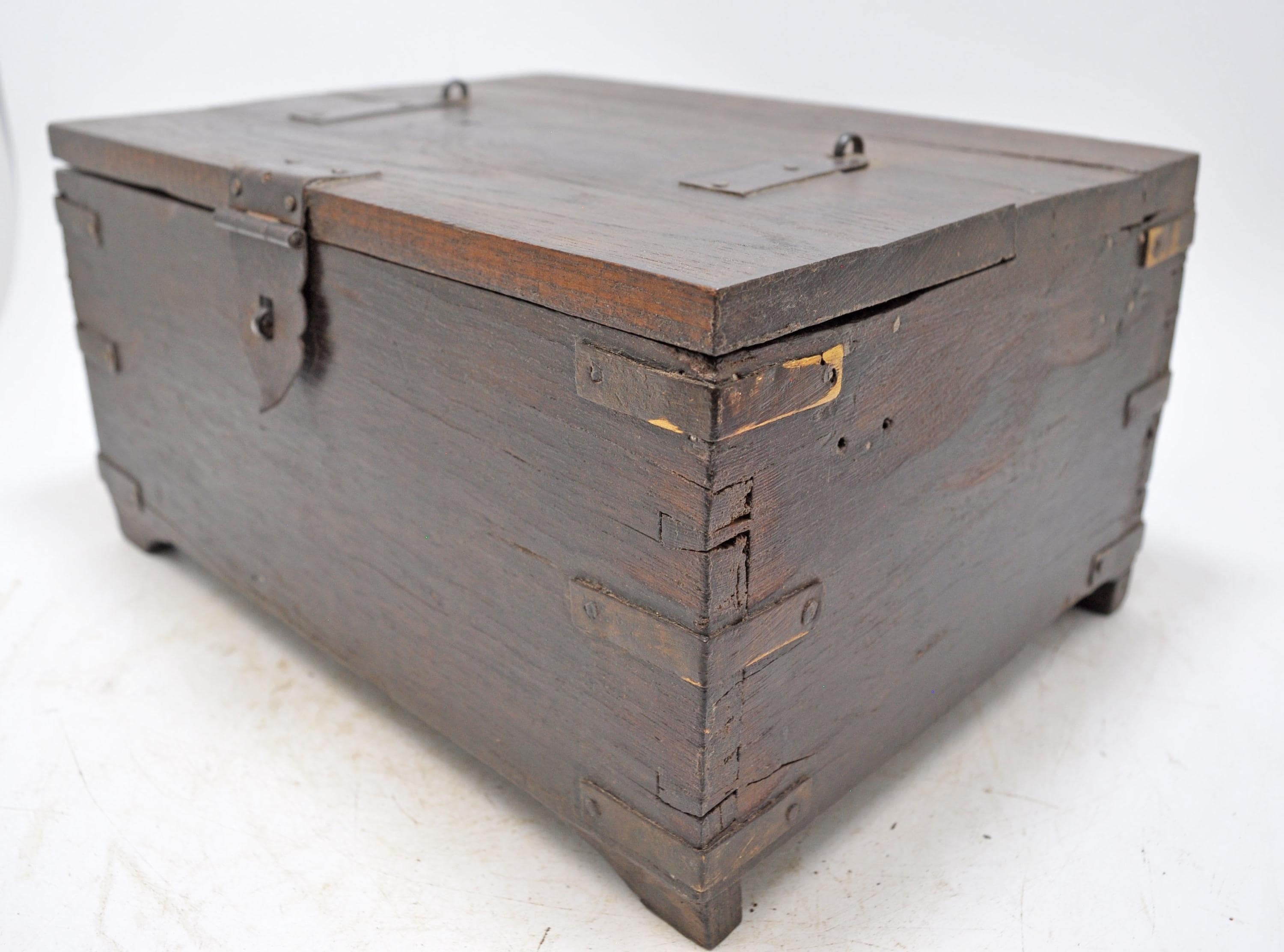 Antique Wooden Storage Chest Box Original Old Hand Crafted - Etsy