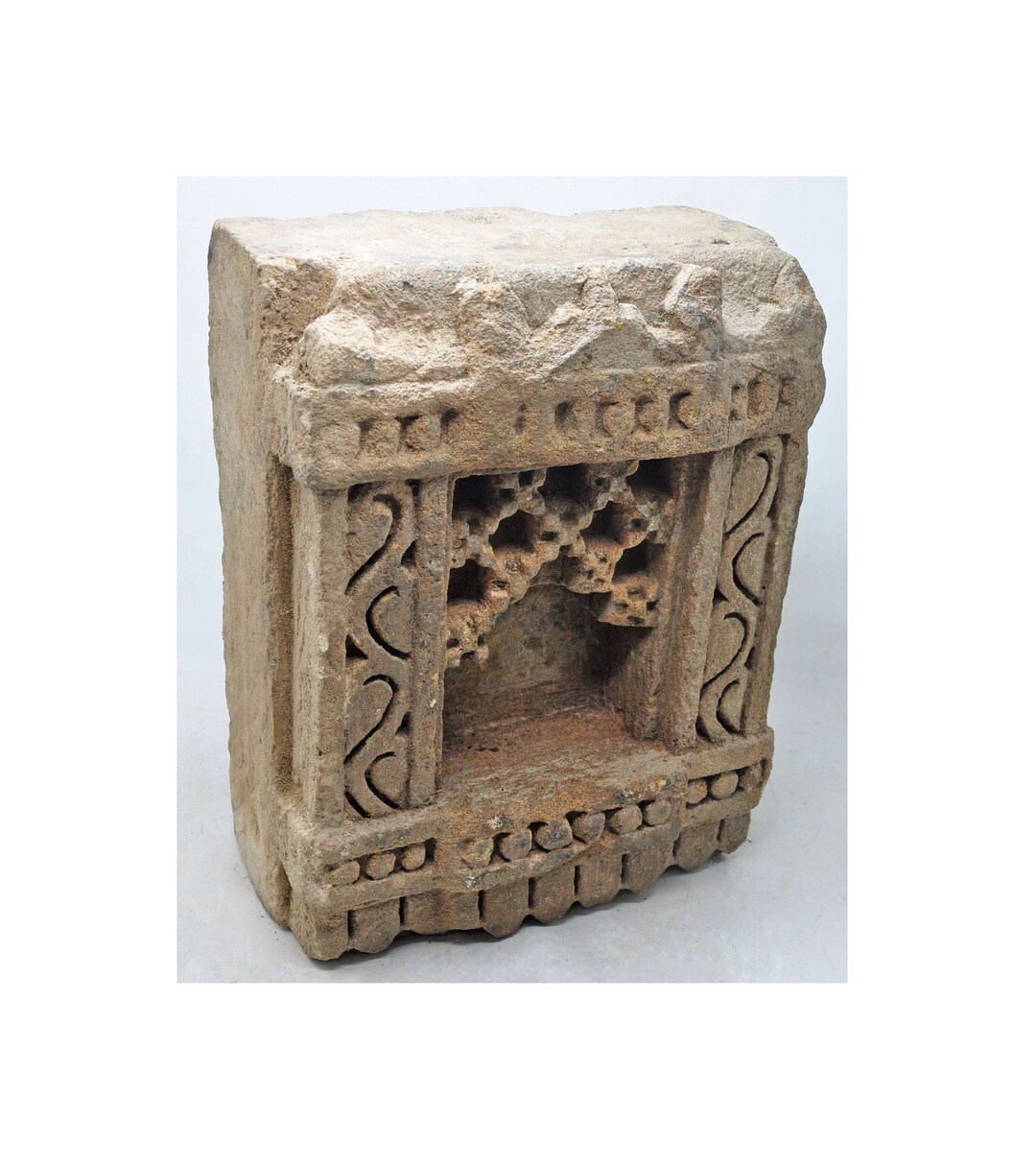 Antique Sand Stone Wall Mounted Arch Shelf 'aala' Alcove Original Old ...