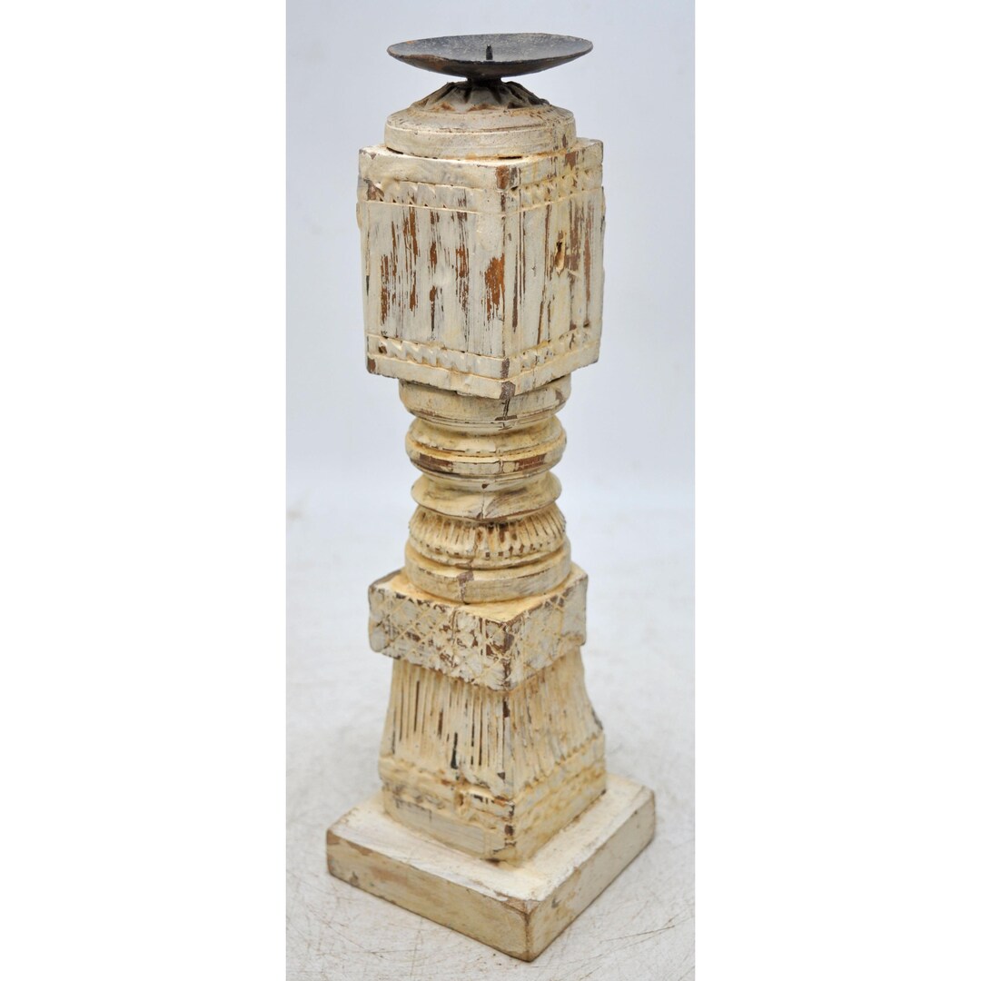 Antique Wooden Paga Leg Candle Holder Stand Original Old Hand Carved - Etsy