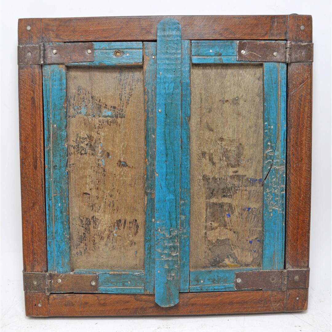 Vintage Rustic Reclaimed Wooden Window Panel Frame Original Old Hand ...