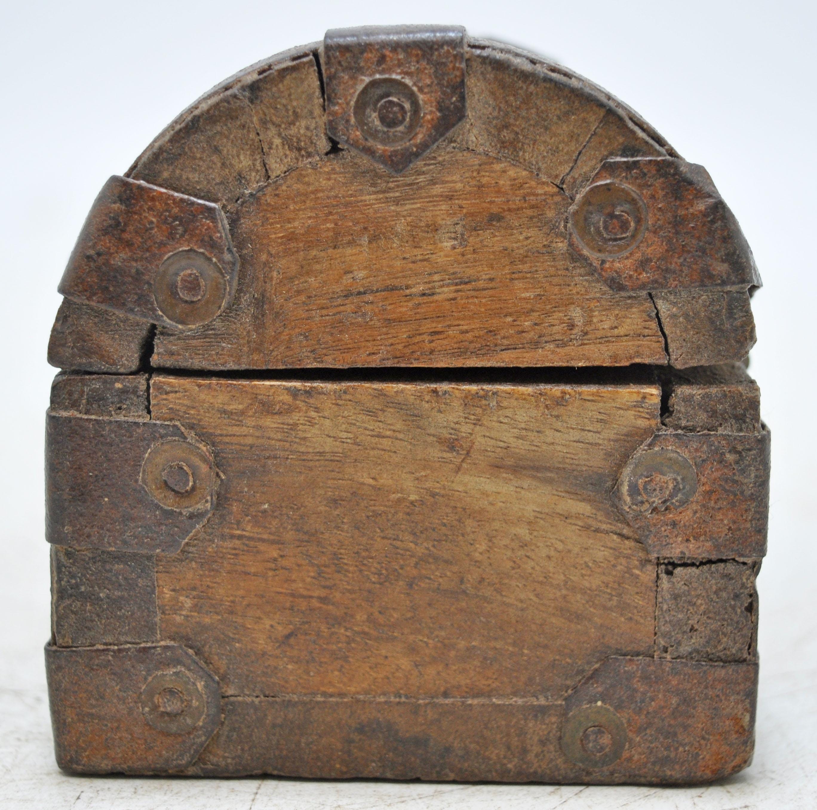 Vintage Wooden Half Round Top Storage Box Original Old Hand Crafted - Etsy