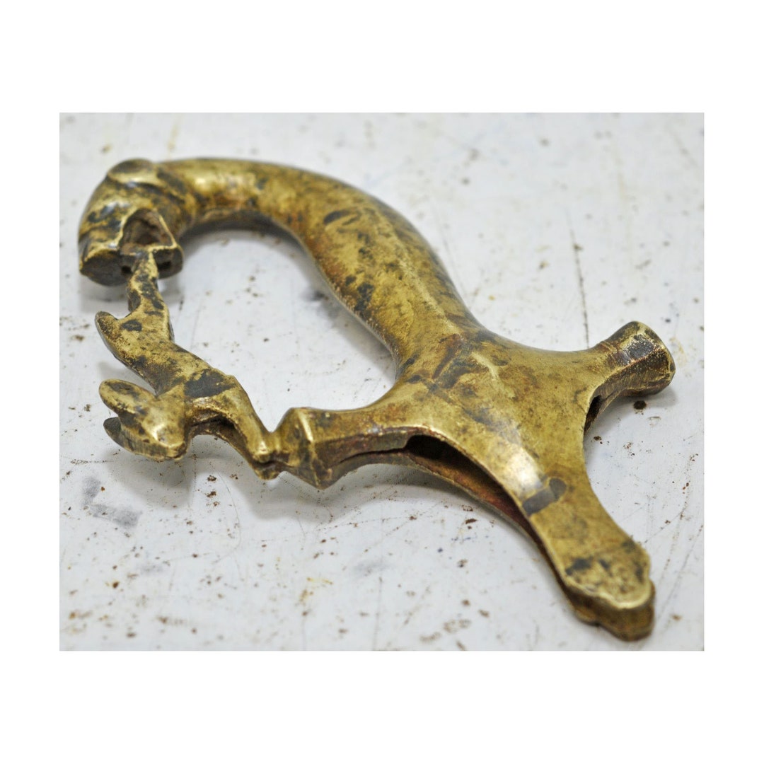 Antique Brass Lion Head Sword Hilt Handle Original Old Hand Crated ...