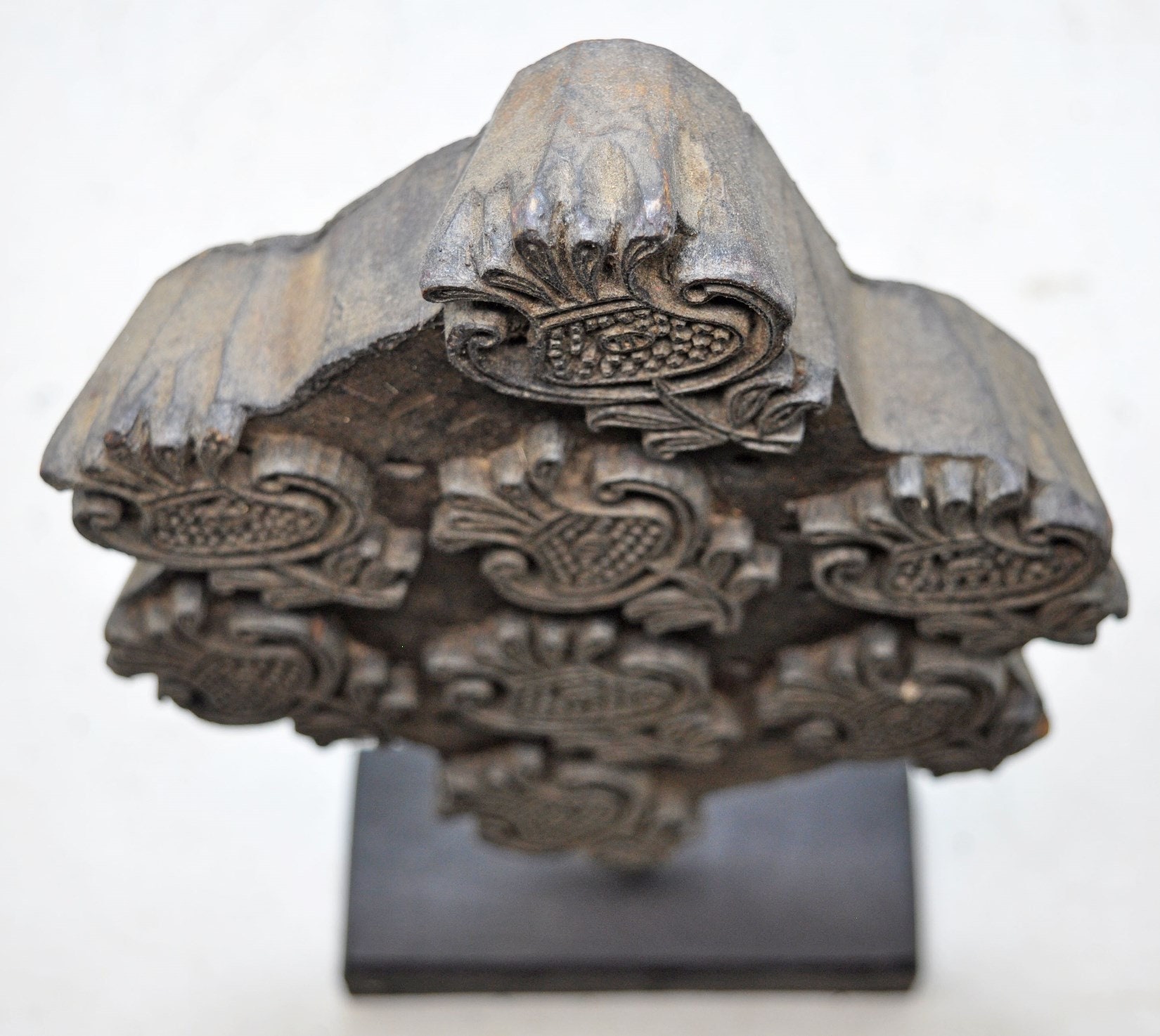 Antique Wooden Textile Printing Block Original Old Very Fine Hand ...