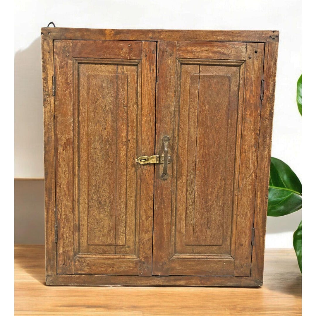 Antique Wooden Wall Décor Window Panel Frame Original Old Hand Crafted ...