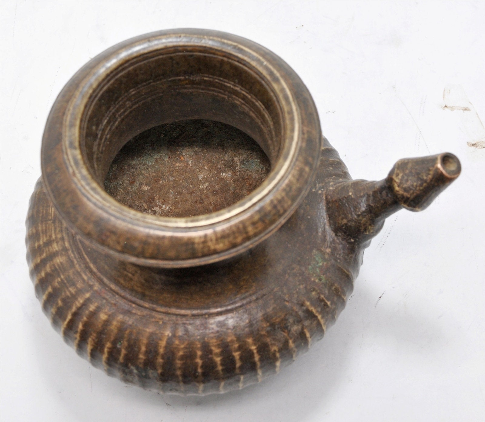 Antique Brass Water Drinking Pot With Spount Original Old Hand - Etsy