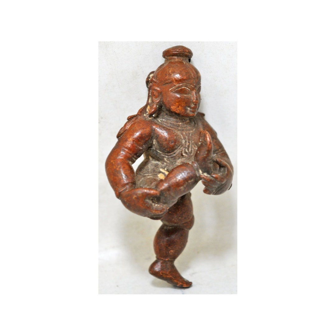 Antique Copper God Krishan Idol Figurine Original Old Hand Crafted Very ...