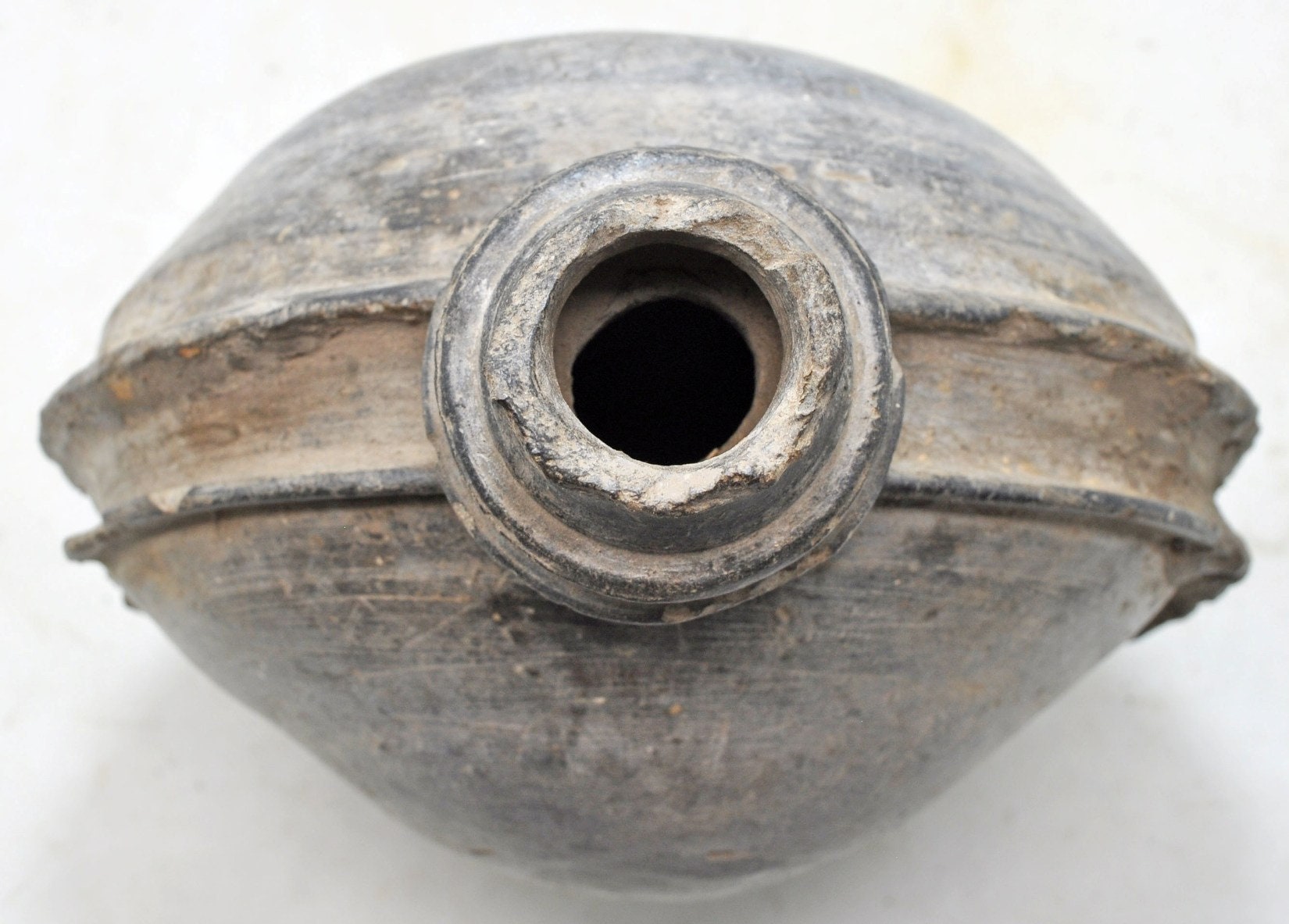 Antique Terracotta Clay Round Water Pot Bottle Original Old - Etsy