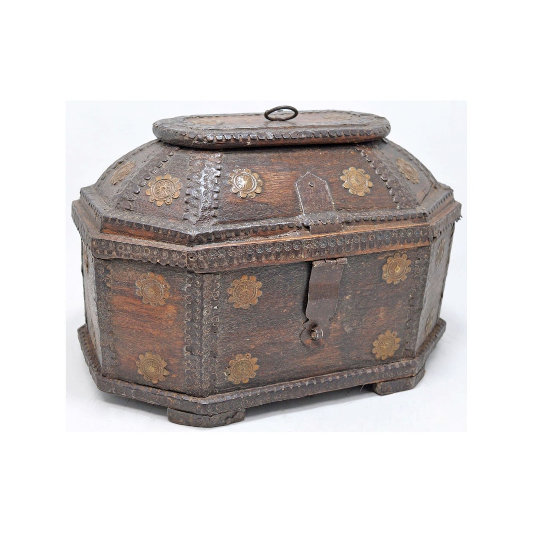 Vintage Wooden Oval Dome Shaped Tribal Design Storage Box - Etsy