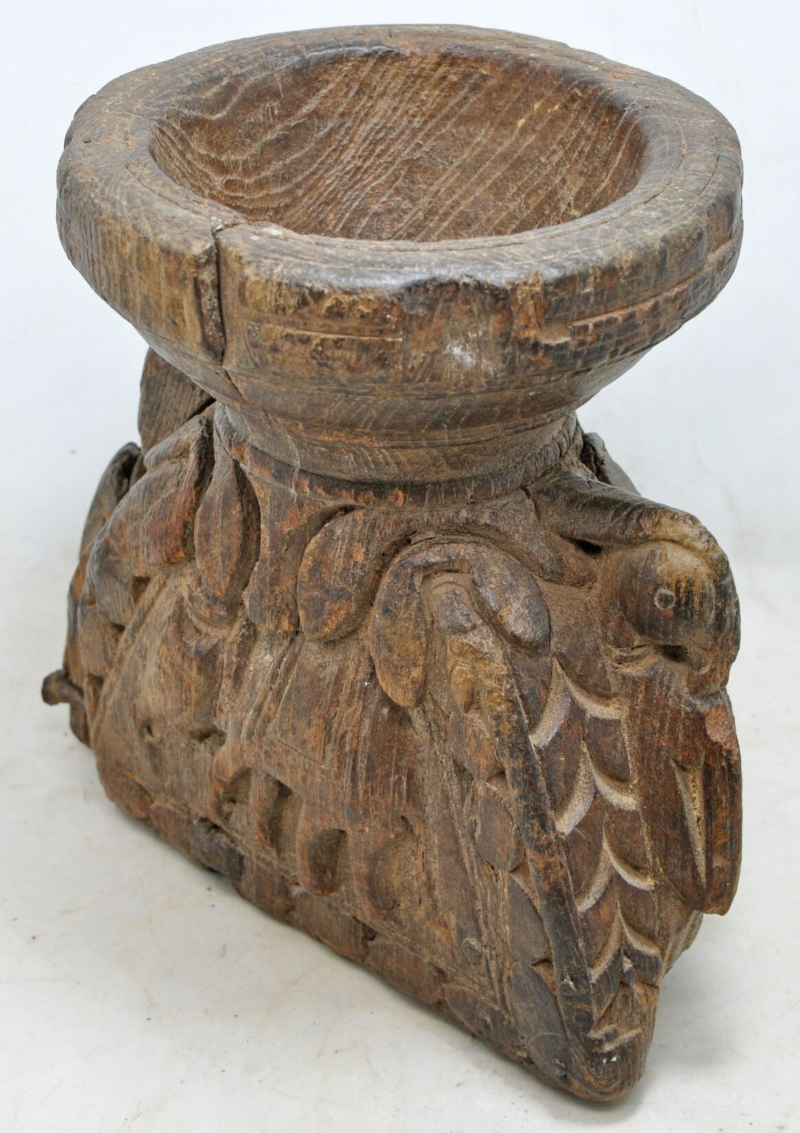 Antique Wooden Agricultural Seed Spreader Bijni Original Old Hand ...