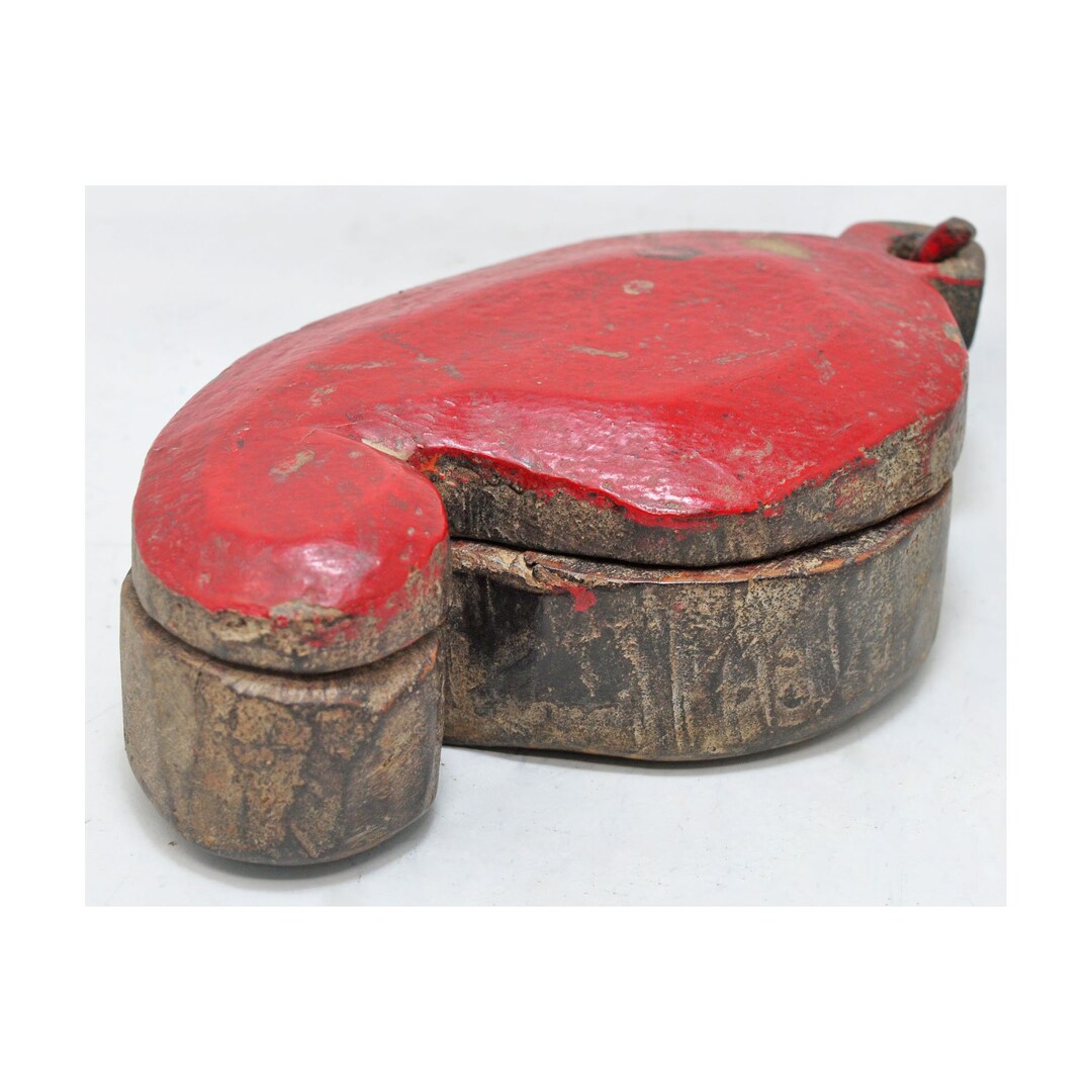 Antique Wooden Kum Kum Powder Tika Box Original Old Hand Carved - Etsy