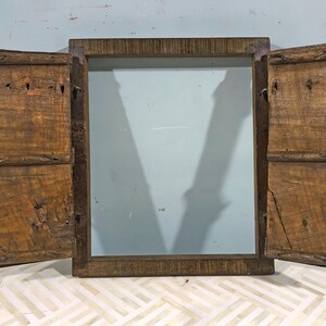 Antique Wooden Wall Décor Window Panel Original Old Fine Warm Rustic ...