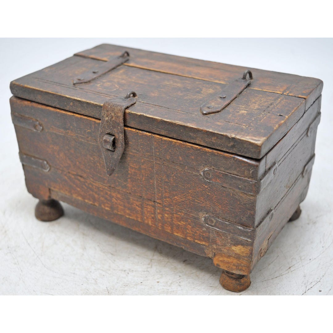 Vintage Wooden Small Storage Box Original Old Hand Crafted - Etsy